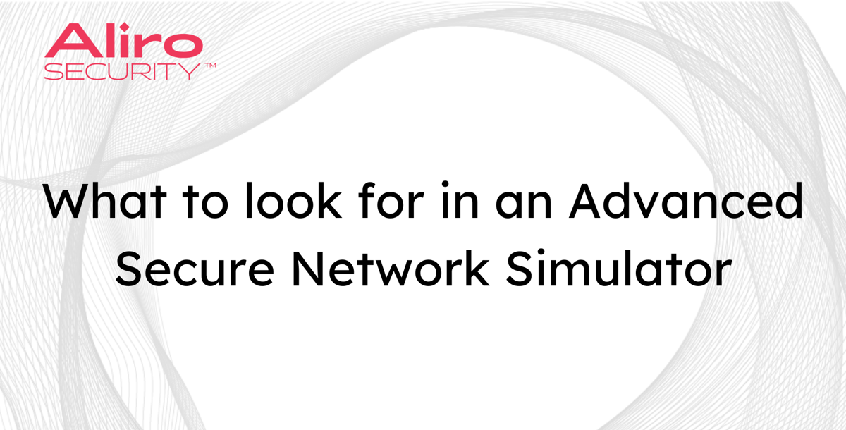 Infographic: Advanced Secure Network Simulation